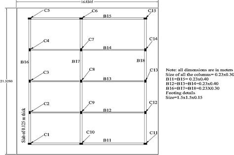 First Floor Beam Column Layout After Replacement Of Composite Download Scientific Diagram
