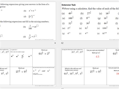 Fractional And Negative Indices Teaching Resources
