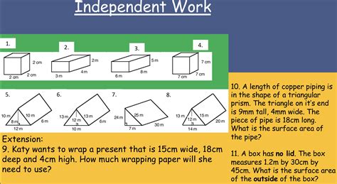GCSE Maths Surface Area And Volume Teaching Resources