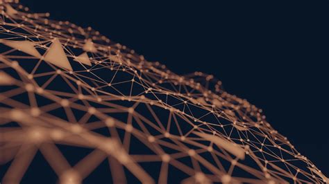 Digital Plexus Wave Triangulation Shapes Futuristic Technology Neural Networks Animation Loop