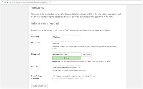 How To Install WordPress Using XAMPP