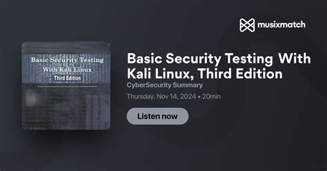 Basic Security Testing With Kali Linux Third Edition Transcript Cybersecurity Summary