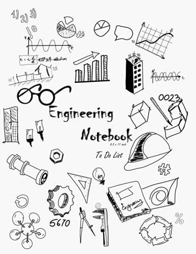 Engineering Notebook 85 X 11 Inch To Do List Office Writing Notebook