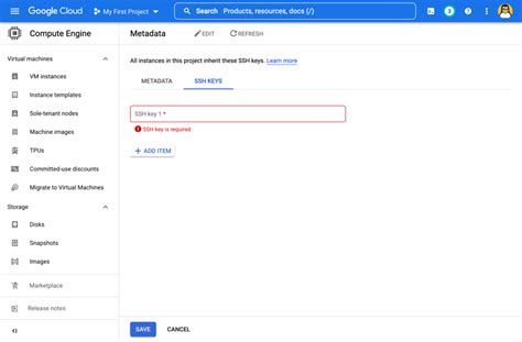 connect gcp compute engine via ssh termius dev community