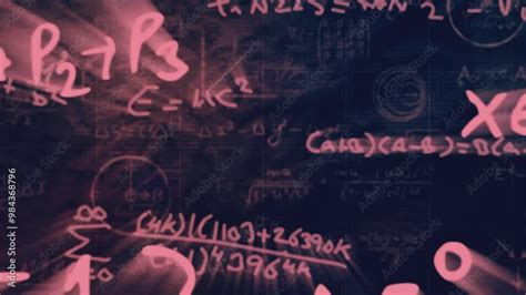 mathematical formulas moving background loop animation stock video