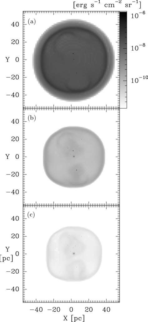 Synthetic X Ray Emission Map Of Model M2 In A 02 2 Kev B 2 10