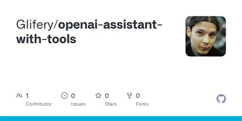 GitHub Glifery Openai Assistant With Tools