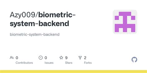 Github Azy009biometric System Backend Biometric System Backend