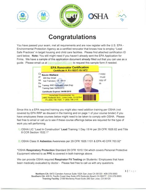 Epa Certification Hvac Replacement Card At William Marciniak Blog