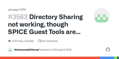Directory Sharing Not Working Though Spice Guest Tools Are Installed Successfully · Utmapp Utm