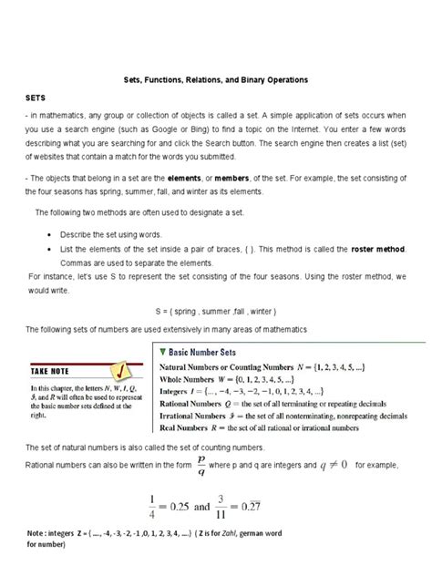 sets functions relations and binary operations pdf set