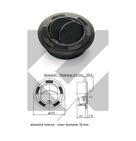 DIFFUSORE ARIA NERO D 101 F R A