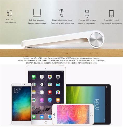 Xiaomi Mi WIFI Mini Router Safety Mark Adapter 2 4Ghz 5Ghz Repeater Dual Band Wi Fi Wireless