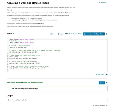 Matlab Module 2 Final Exam Image Adjustment And Gamma Correction Studocu