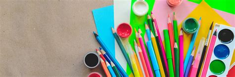 창작에 대 한 학교 문구 용품 세트 배너 및 그리기 공간 몸매 사진 다시 복사 학교 개념 가위에 대한 스톡 사진 및 기타 이미지 Istock