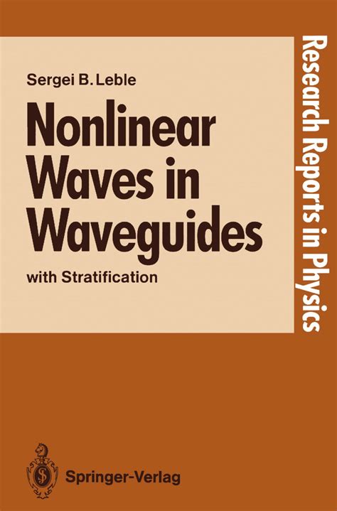 Pdf Nonlinear Waves In Waveguides