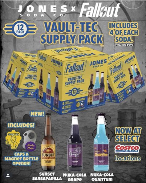 Fallout X Jones Soda Co Vault Tec Supply Pack Costco Exclusive 12