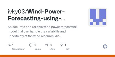 Github Ivky03wind Power Forecasting Using Ensemble Learning An