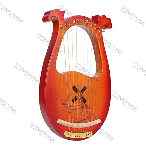 10 String Wooden Lyre Harp Resonance Box String In Grandado