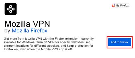Get Started With The Mozilla Vpn Extension Mozilla Support