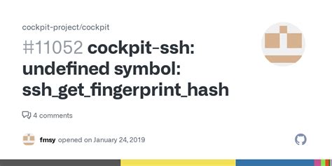 cockpit ssh undefined symbol ssh get fingerprint hash · issue 11052
