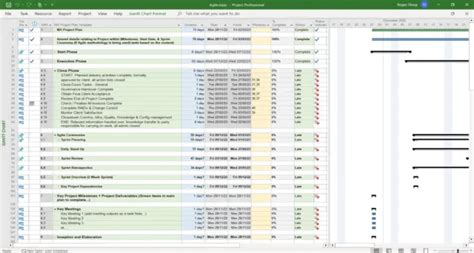 project templates and plans prince2 and agile scrum ms project mpp excel