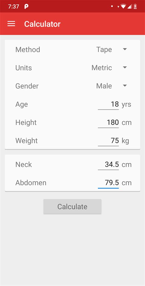 Body Fat Calculator Apk For Android Download