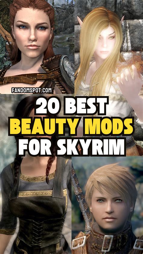 20 Best Skyrim Beauty Mods Fandomspot Skyrim Characters Female