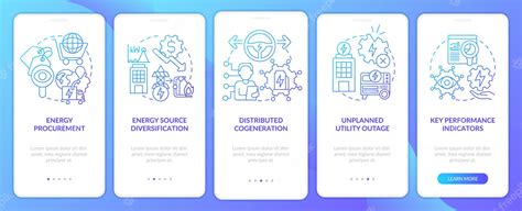 Premium Vector Successful Energy Management Blue Gradient Onboarding Mobile App Screen