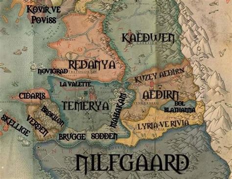 The Witcher Map Of World The Witcher Lore Explained Everything You
