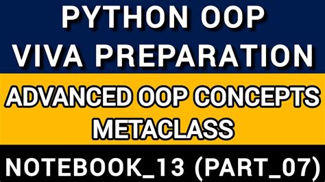 Oop Viva Preparation Metaclass Python Oop Tutorial For Beginners