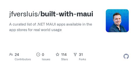 Github Jfversluisbuilt With Maui A Curated List Of Net Maui Apps Available In The App