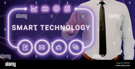 Sign Displaying Smart Technology Business Approach Used To Protect And