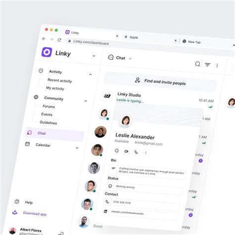 Pop Up Profile Linky