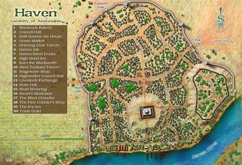 Map Of Dragonlance Cities