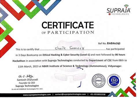 Completed Ethical Hacking And Cybersecurity Bootcamp Sameer Shaik Posted On The Topic Linkedin