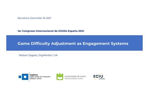 Pdf Game Difficulty Adjustment As Engagement Systems