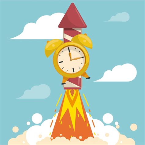 Rocket Clock Vectors And Illustrations For Free Download Freepik