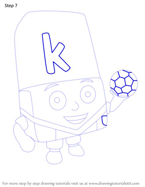How To Draw K From Alphablocks Alphablocks Step By Step