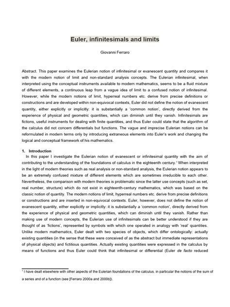 infinitesimals hal pdf mathematical analysis calculus