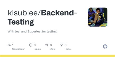 Github Kisublee Backend Testing With Jest And Supertest For Testing