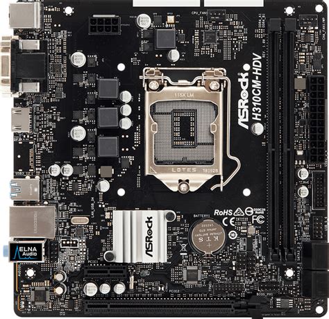 Материнская плата ASRock H310CM-HDV (s1151, Intel H310, PCI-Ex16 ...