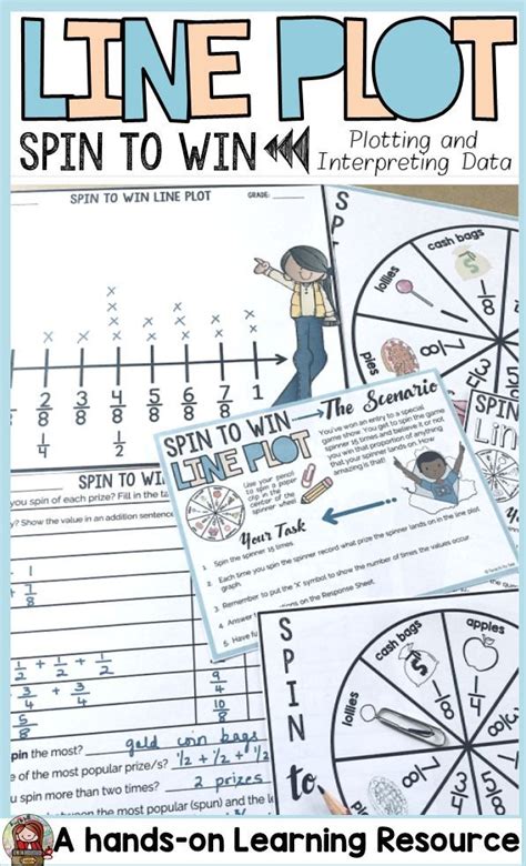 LINE PLOT GRAPHING ACTIVITY SPIN TO WIN Graphing Activities Elementary Babe Activities