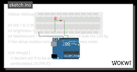 Fading Led Abrar A Raka Wokwi Esp32 Stm32 Arduino Simulator