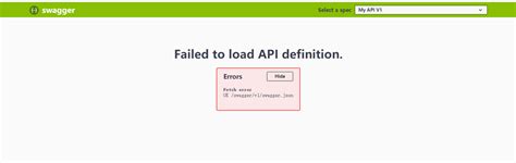 Net Core Failed To Load Api Definition 错误 杰米博客