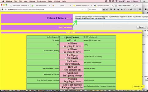 HTML Javascript Choice Of Two More Tutorial Robert James Metcalfe Blog