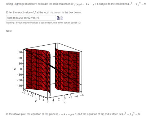solved using lagrange multipliers calculate the local