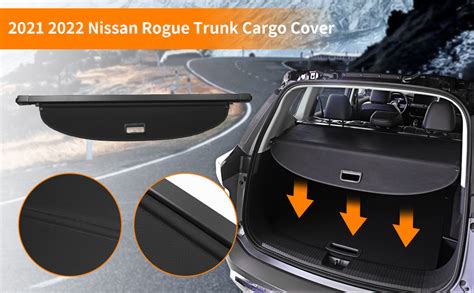 Bomely Fit 2021 2022 2023 Nissan Rogue Trunk Cargo Cover