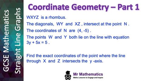 Grade 9 Coordinate Geometry Problems Mr