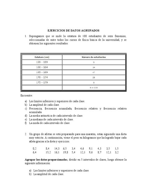 Datos Agrupados Pdf